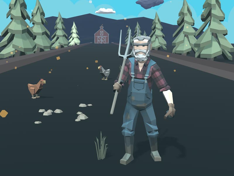 Angry Farm Crossy Road